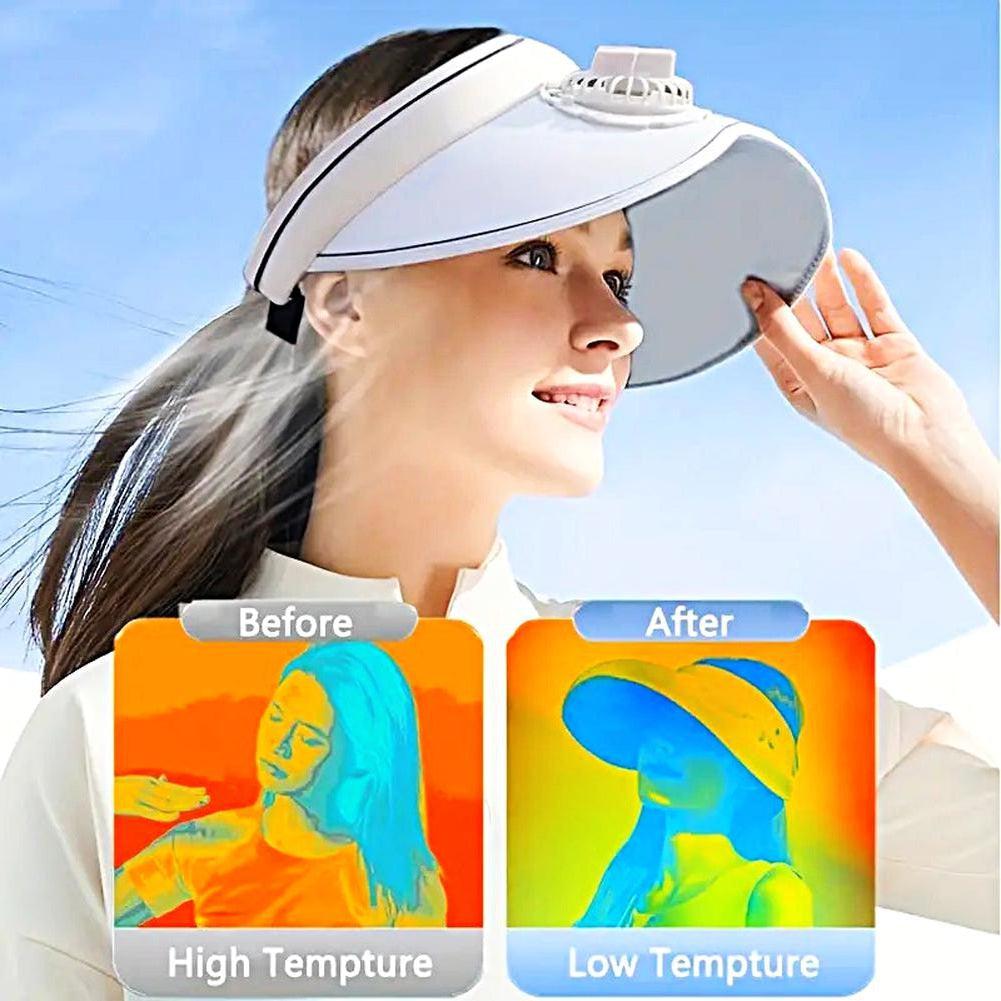 Moon Madrid Aurora Chill Wave Cooling Fan Visor - Moon Morris