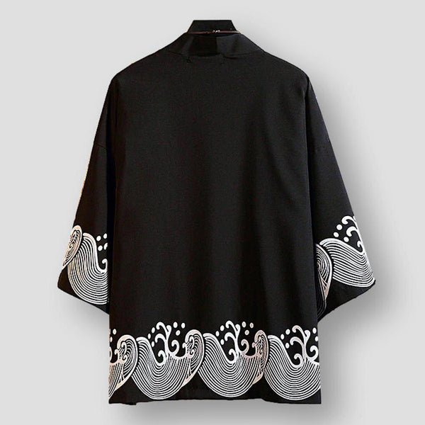 Moon Madrid Monte Ocean Wave Kimono - Moon Morris
