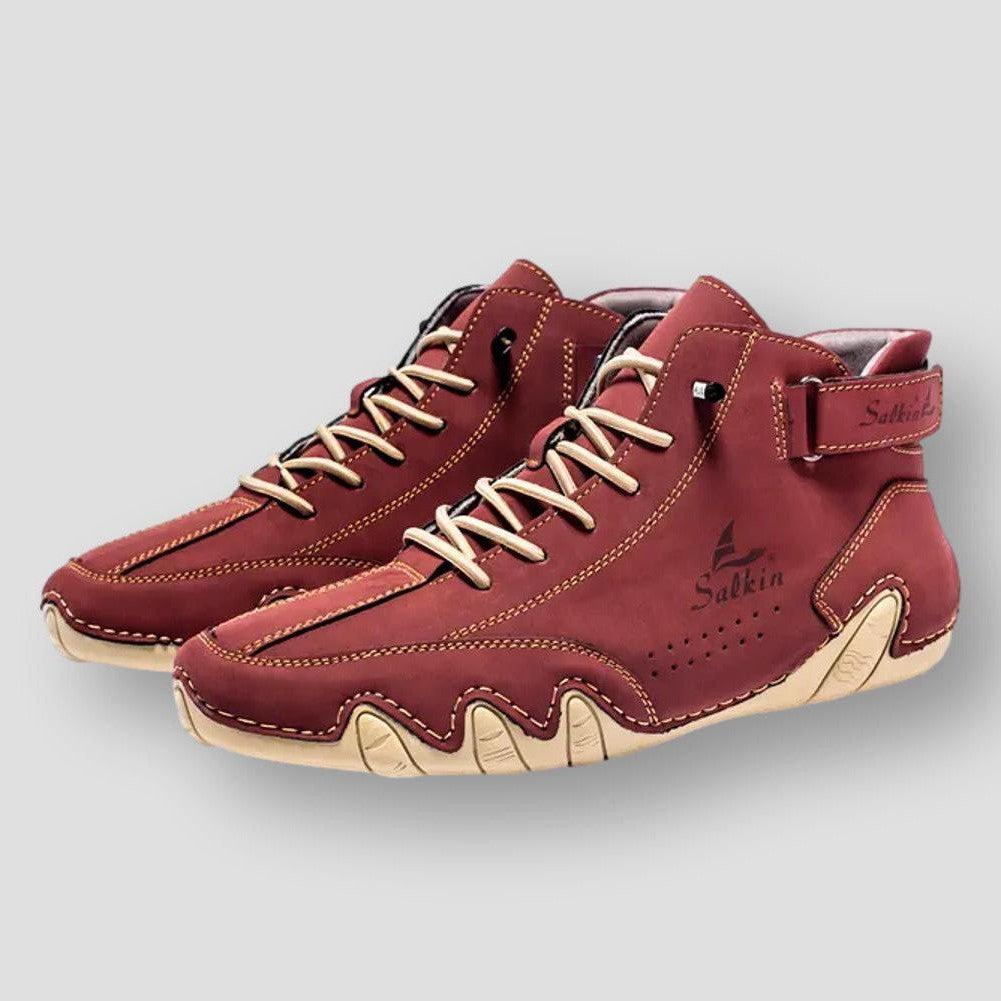 Saint Martin Denton Lace-Up Leather Elevation Shoes - Moon Morris