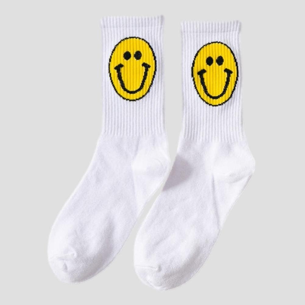 Saint Martin Pueblo Smiley Emoji Socks - Moon Morris