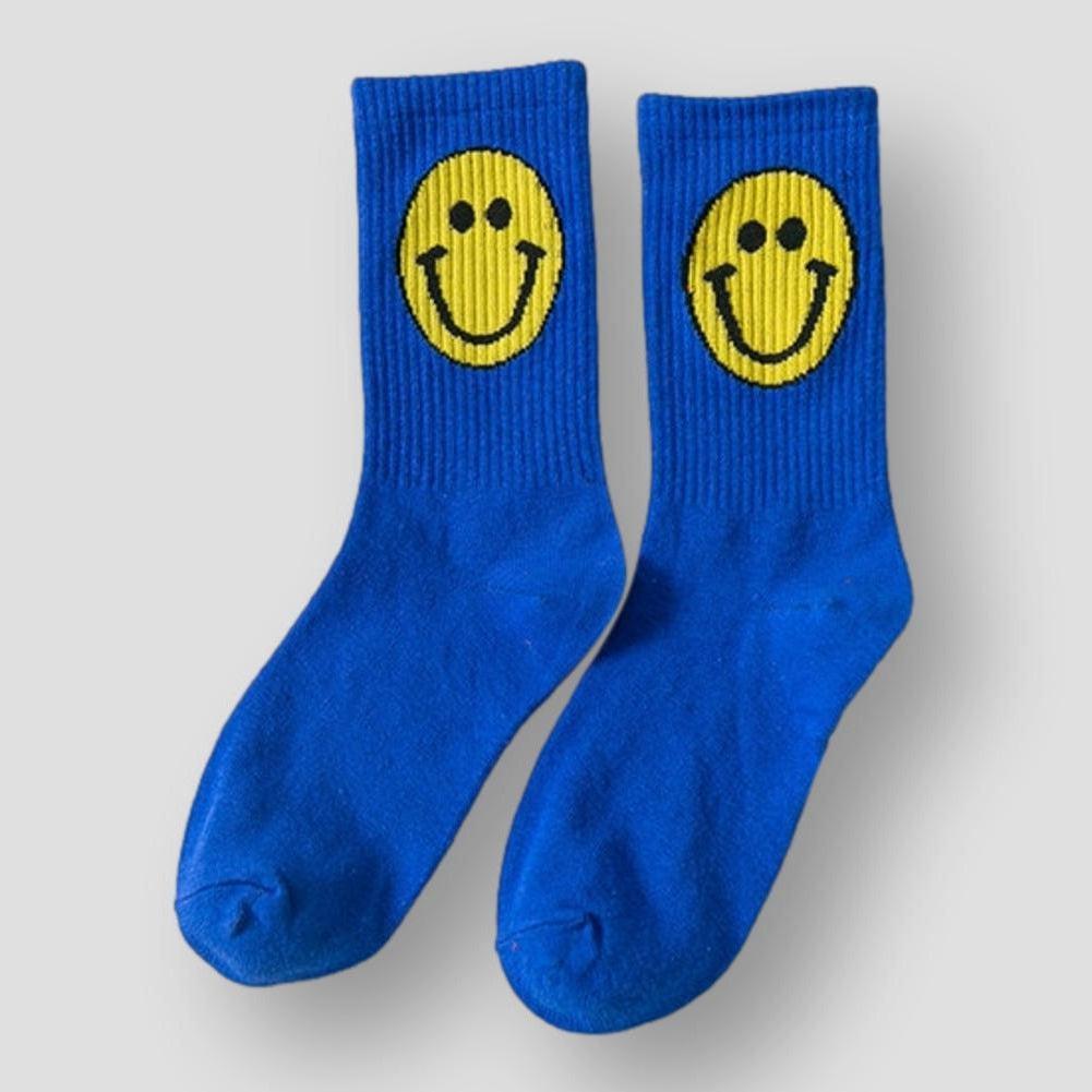 Saint Martin Pueblo Smiley Emoji Socks - Moon Morris
