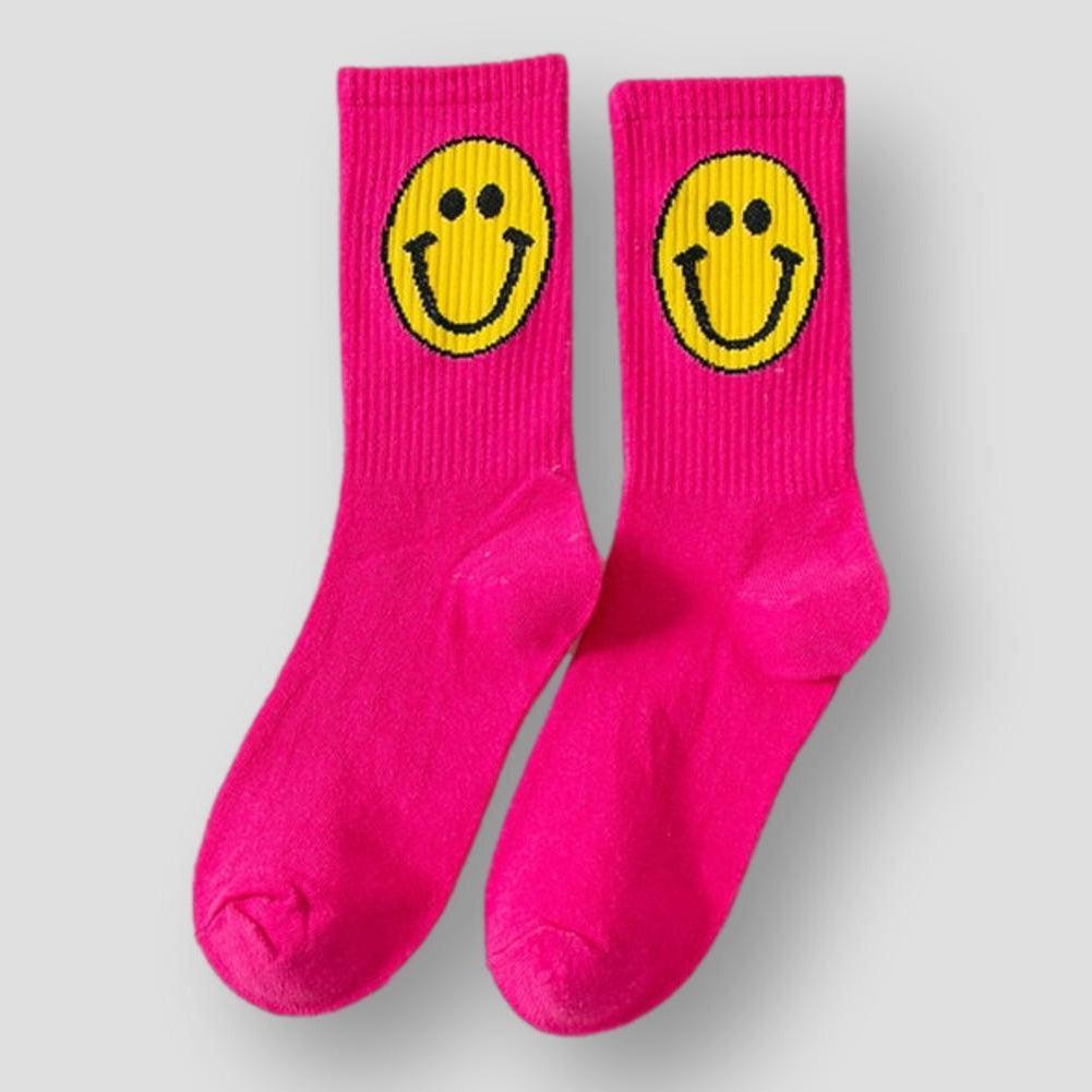 Saint Martin Pueblo Smiley Emoji Socks - Moon Morris