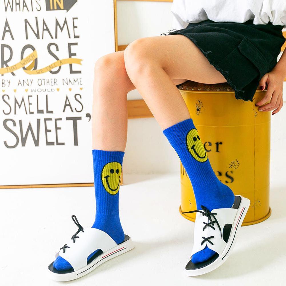 Saint Martin Pueblo Smiley Emoji Socks - Moon Morris
